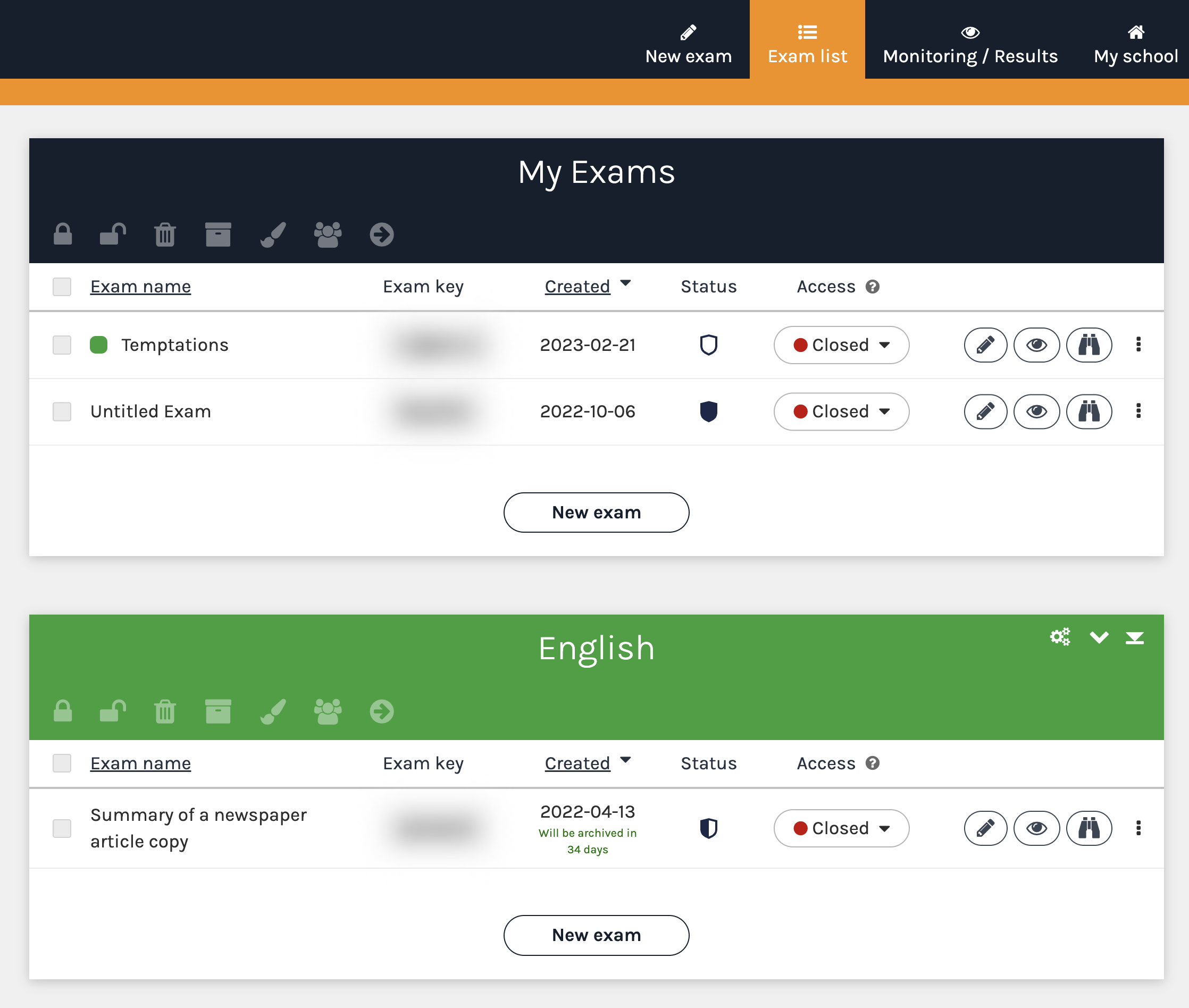 Get started with Exam.net