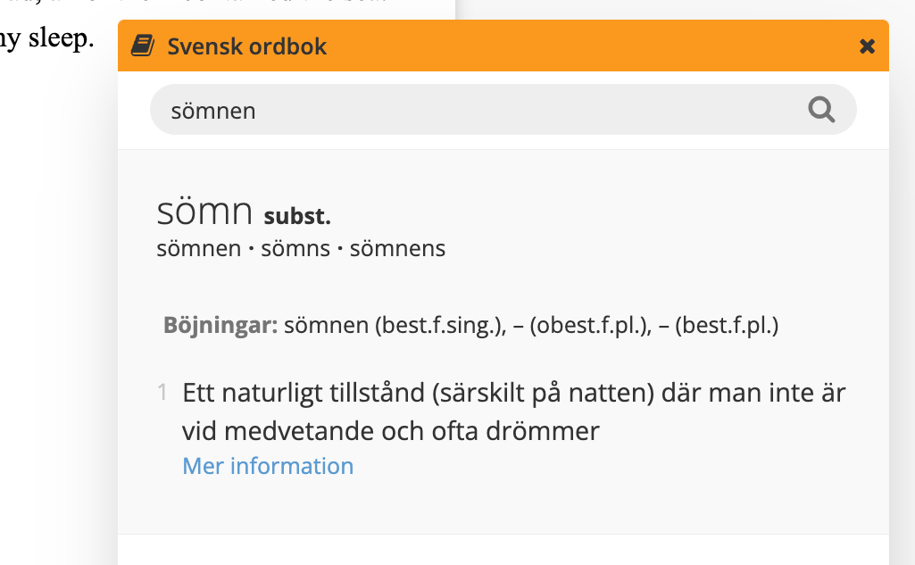 Svensk ordbok