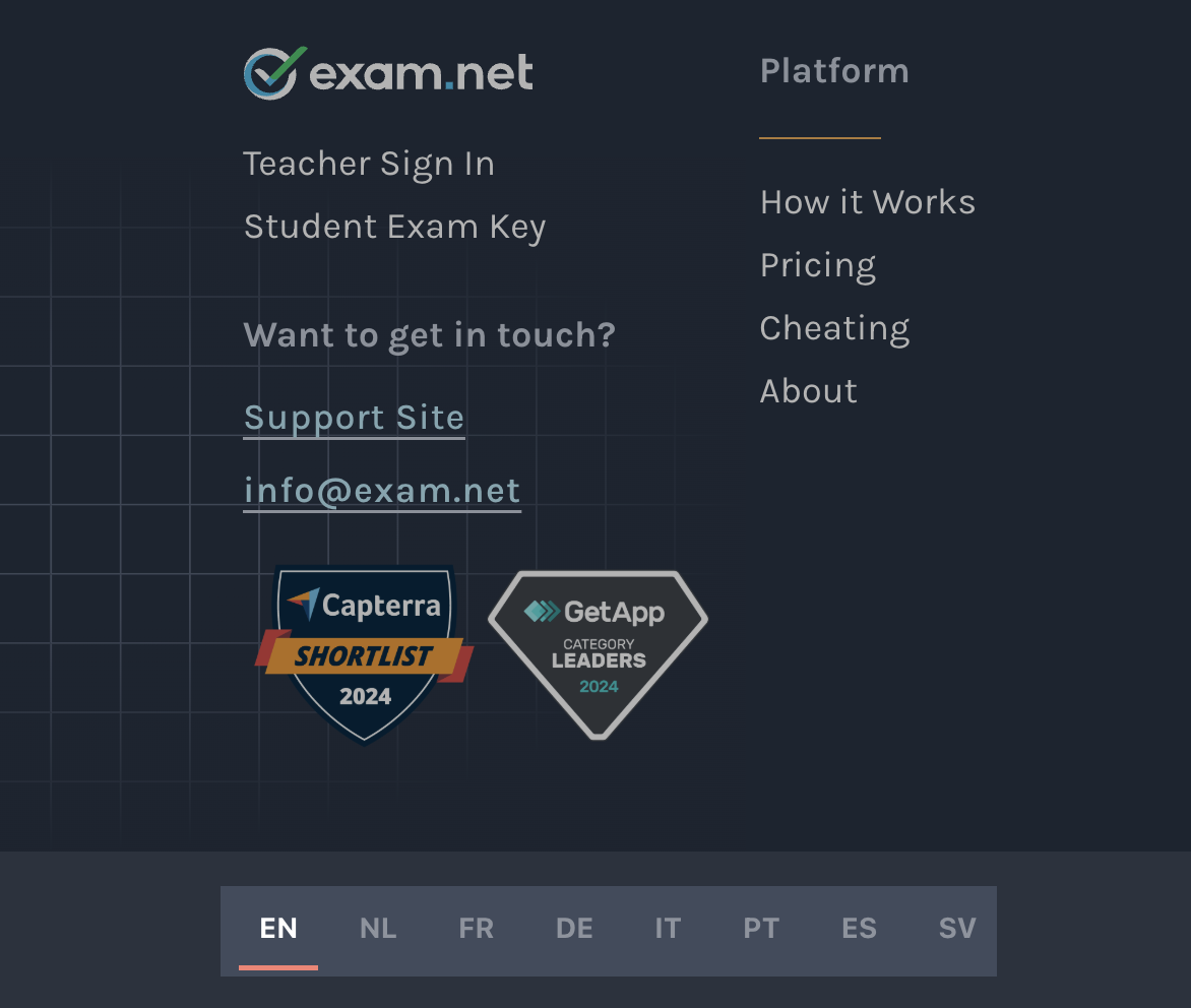 Switch user interface language as a teacher