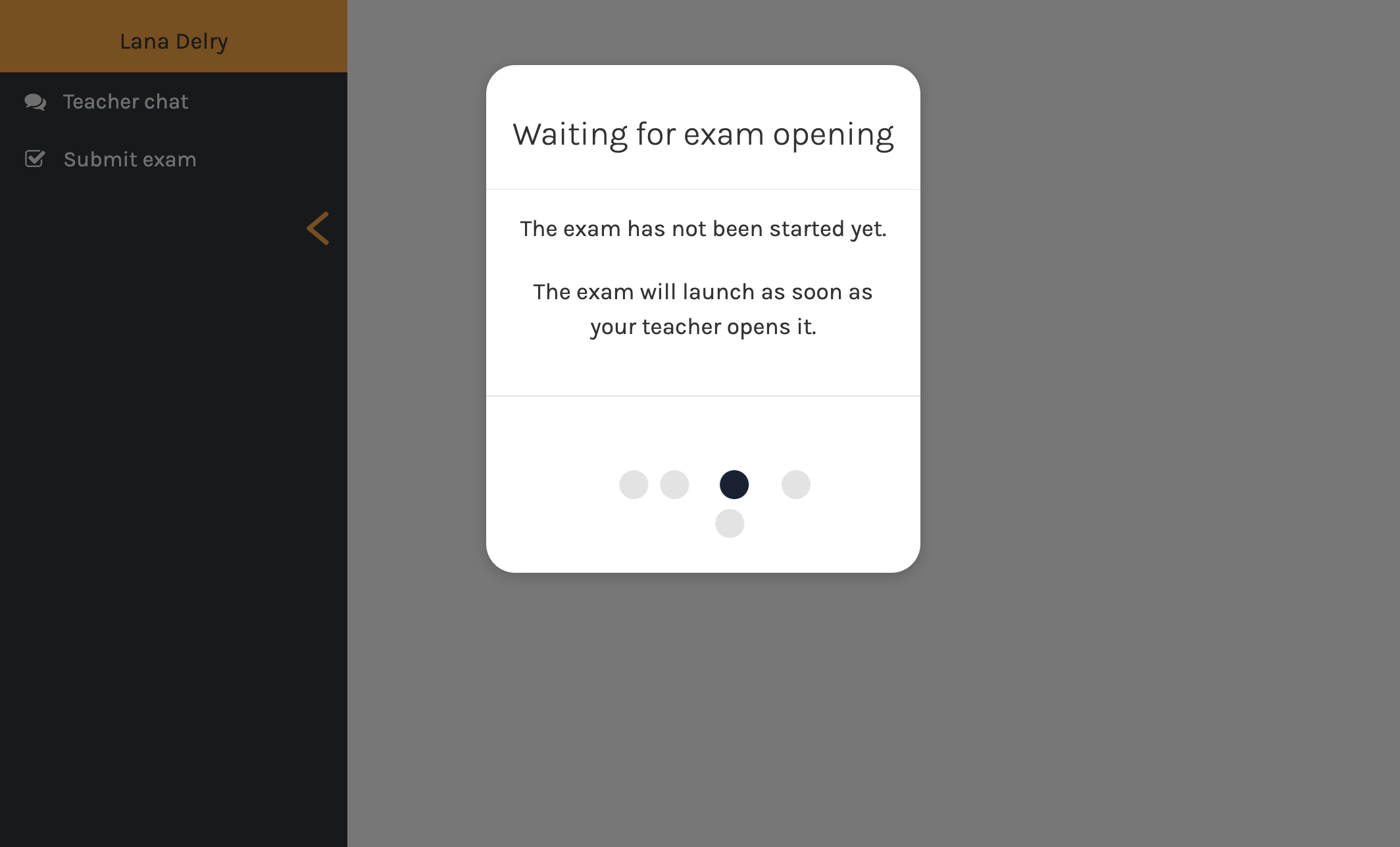 Give students access to an exam