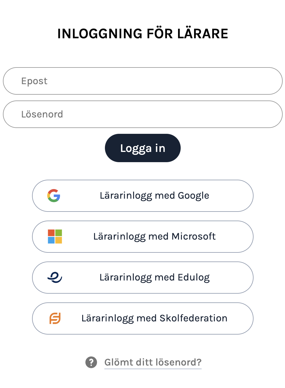 Skapa ett lärarkonto